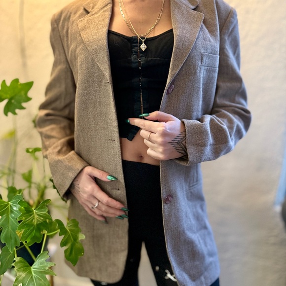 ET. Vous | Jackets & Coats | Womens Brown Blazer | Poshmark